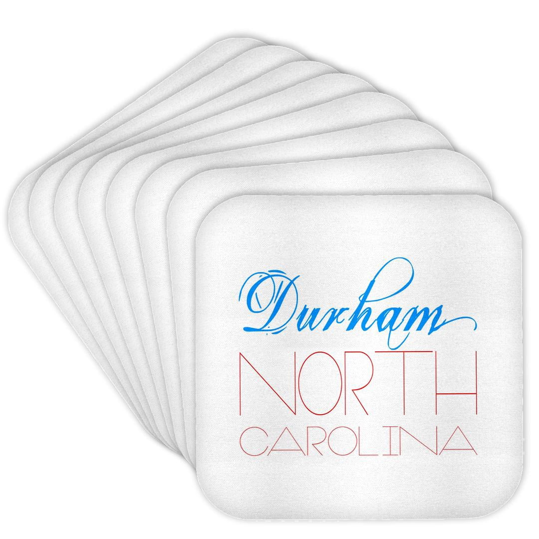 3drose, Elegant Nice Text Durham North Carolina of Blue, Red Colors ...