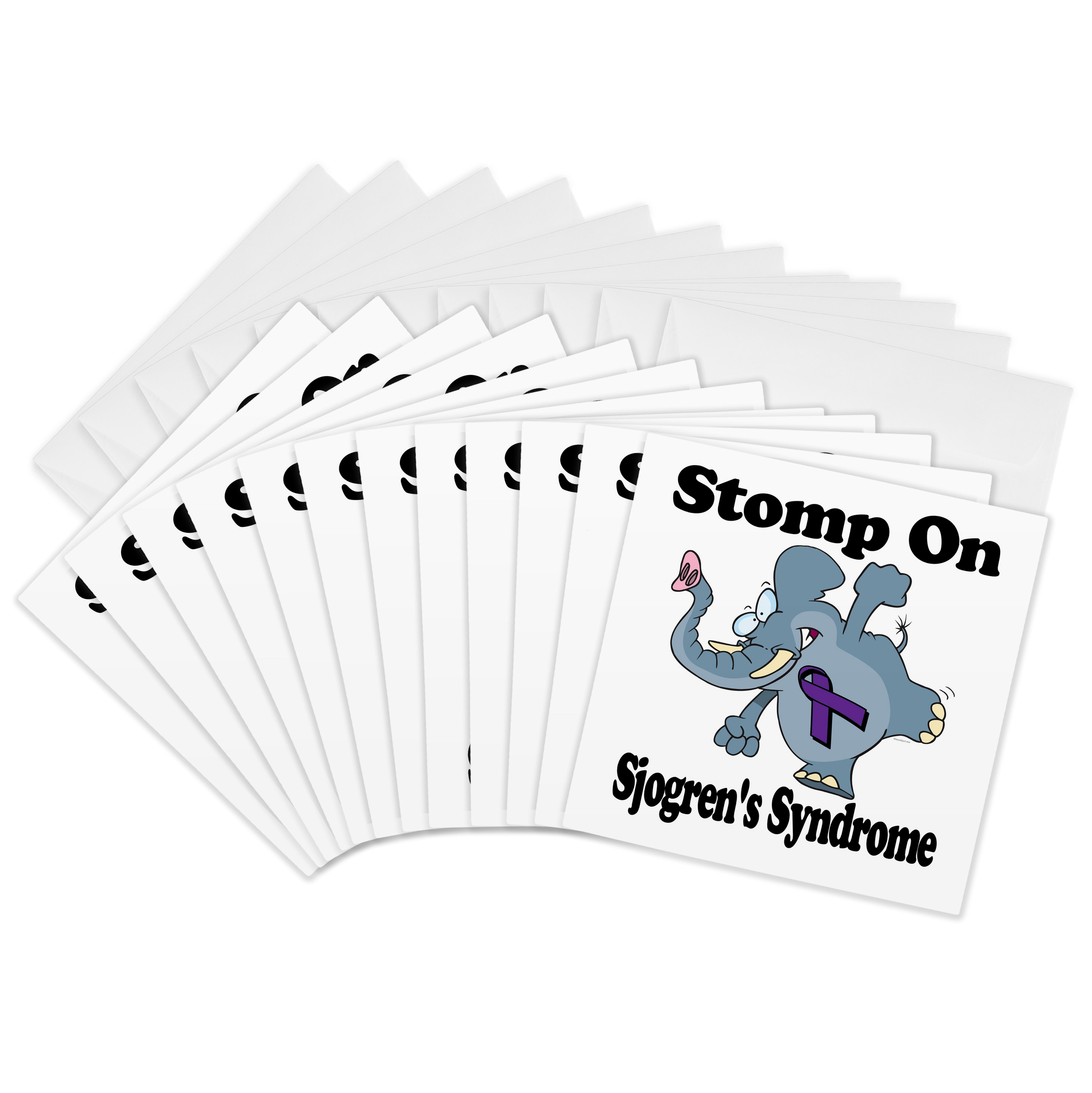 3drose, Elephant Stomp on Sjogrens Syndrome Awareness Ribbon Cause ...