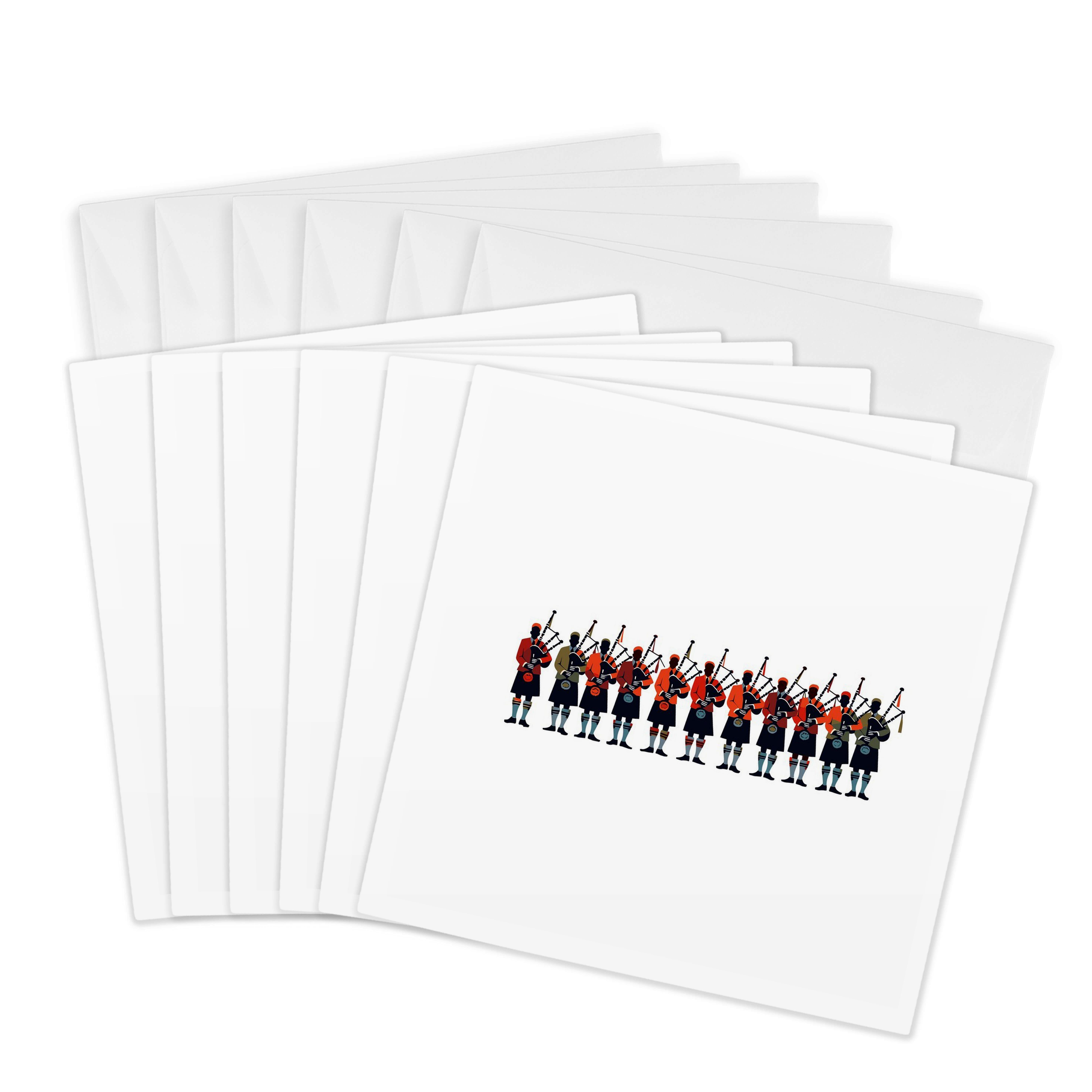 3drose, Eleven Pipers the Faithful Apostles Cut-out Stencil-style 1, 6 ...