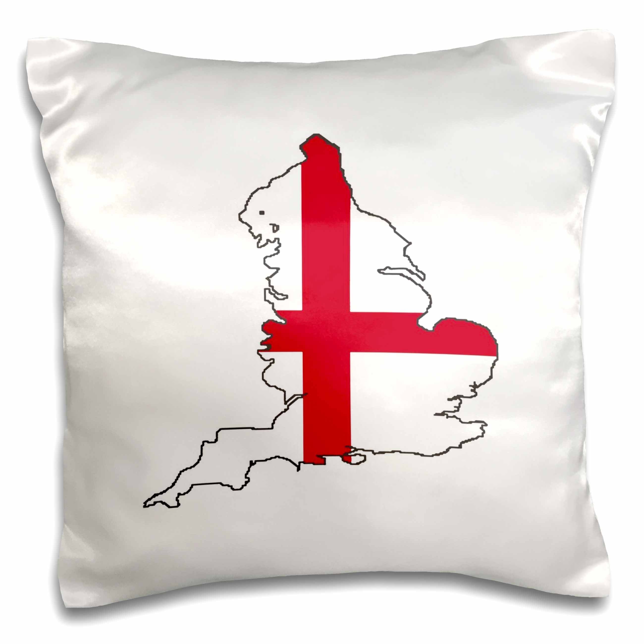 3drose, England Rugby Fan St George Cross Flag, 16x16 inch Pillow Case ...