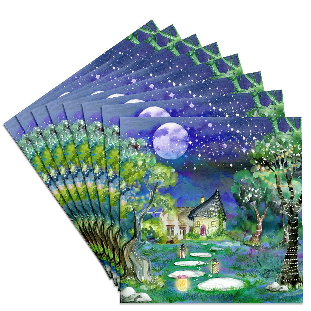 3drose, Fairy Tale in Fantasy Graphic Lovers, Set of 8 Ceramic Tile ...