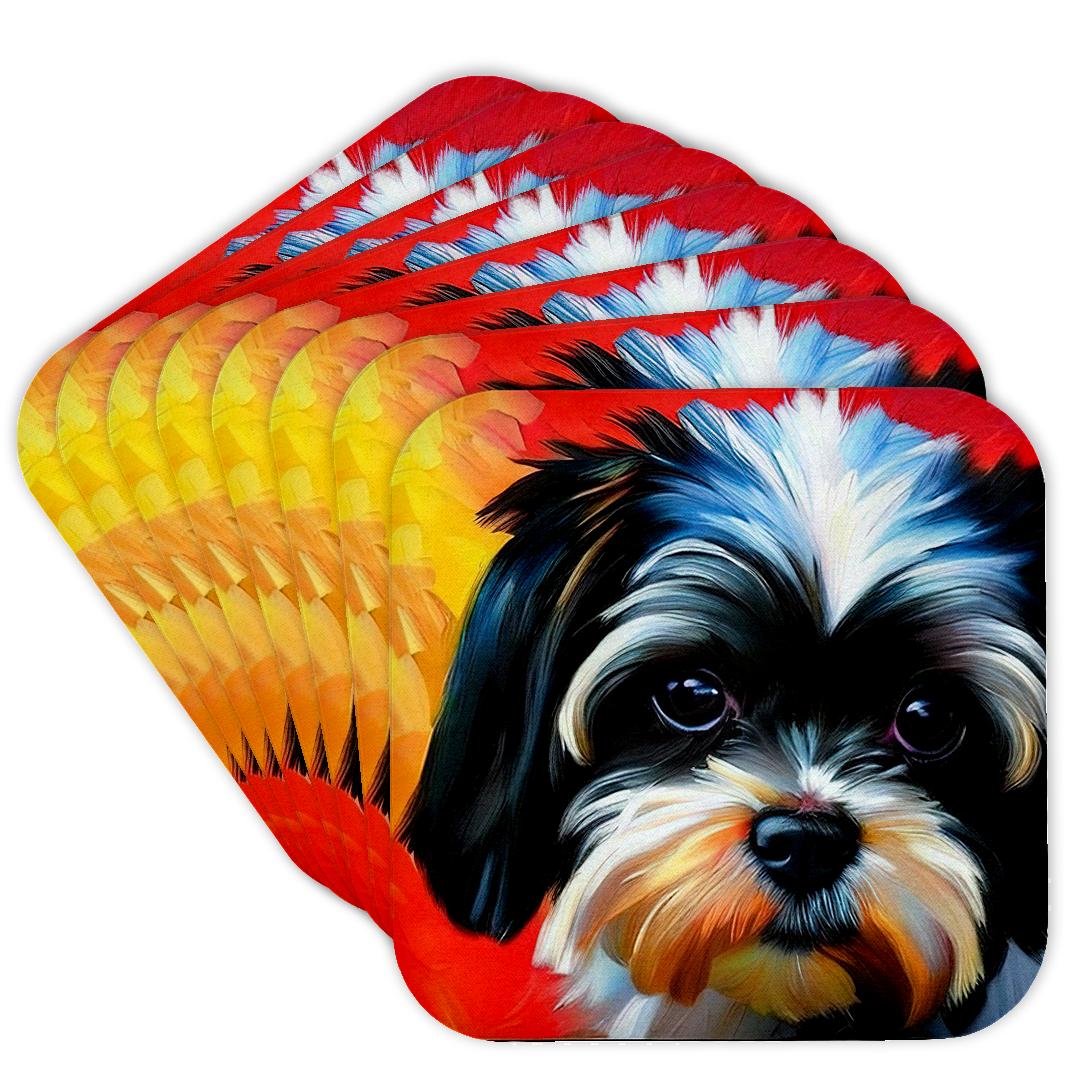 3drose, Fascinating Shih Tzu Dog Portrait. Digital Art. Cool Dog Lover ...