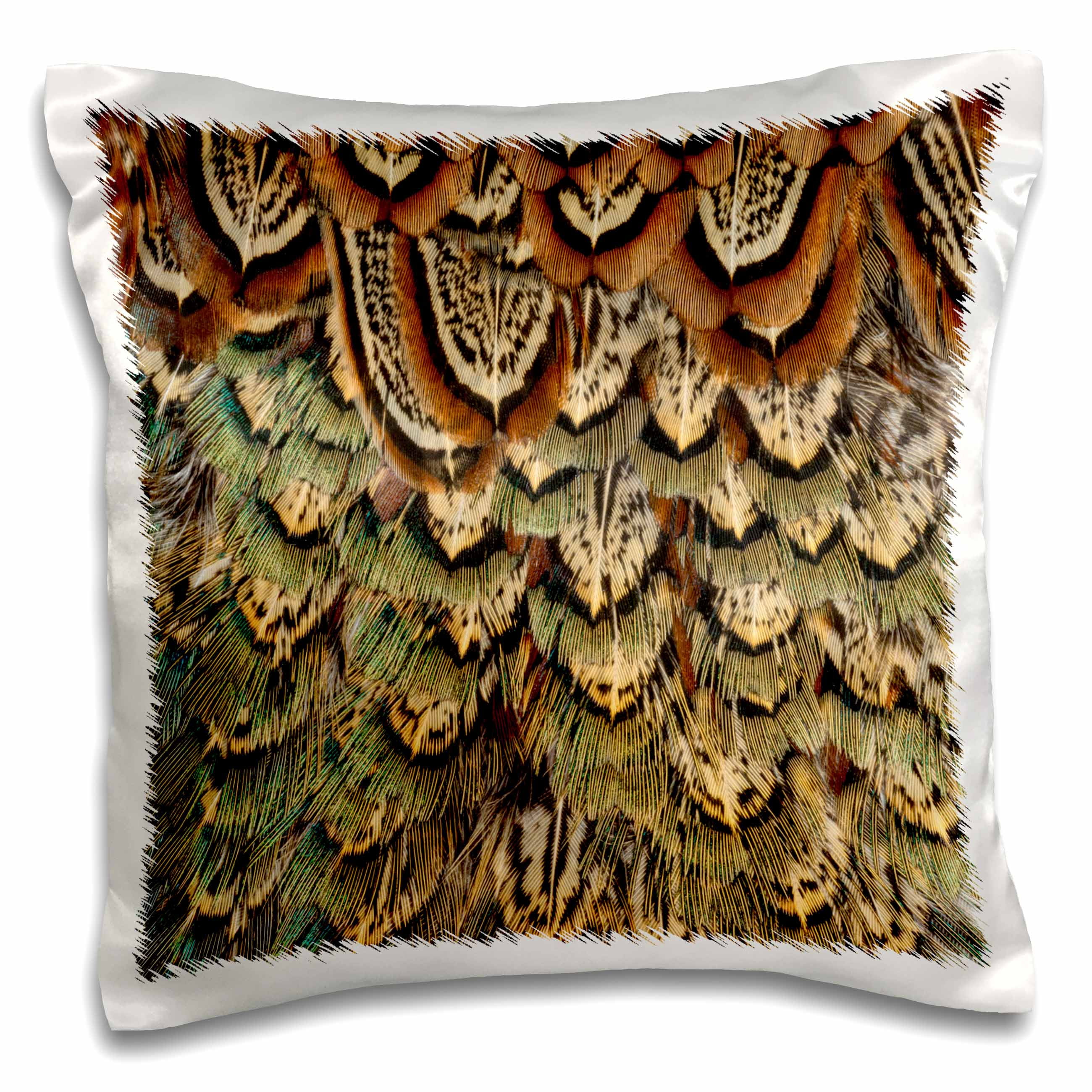 3drose, Feather Pattern in Tail Feathers of Pheasant., 16x16 inch ...