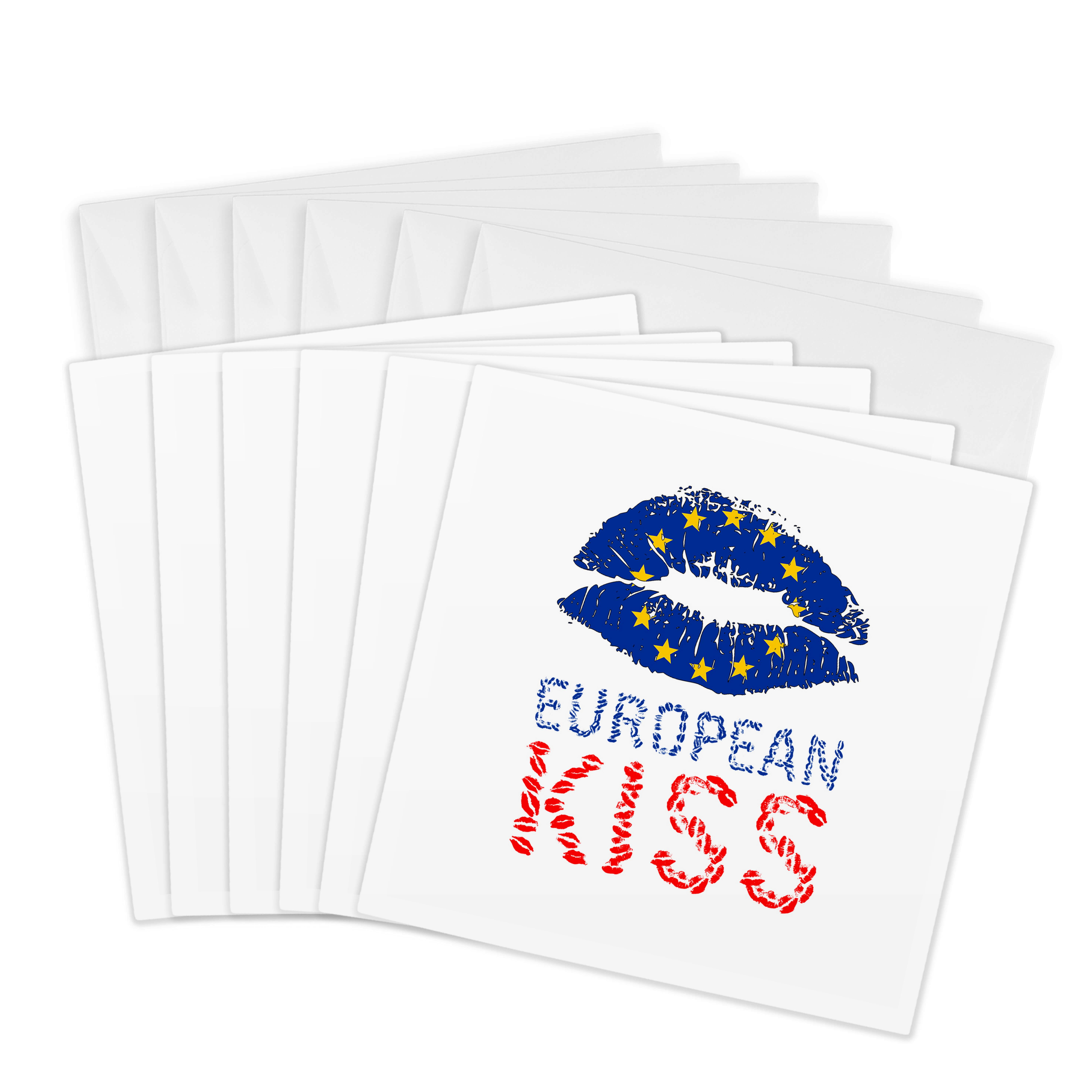 3drose, Female Lips, the Flag of the European Union. European Kiss Gift ...