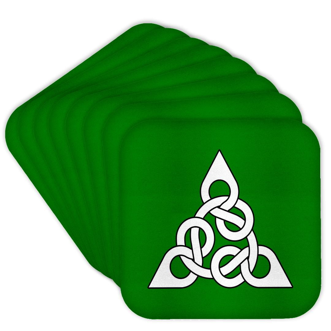 3drose, Figure Eight Endless Knot Triangle 2, Set of 8 Coasters - Cork ...