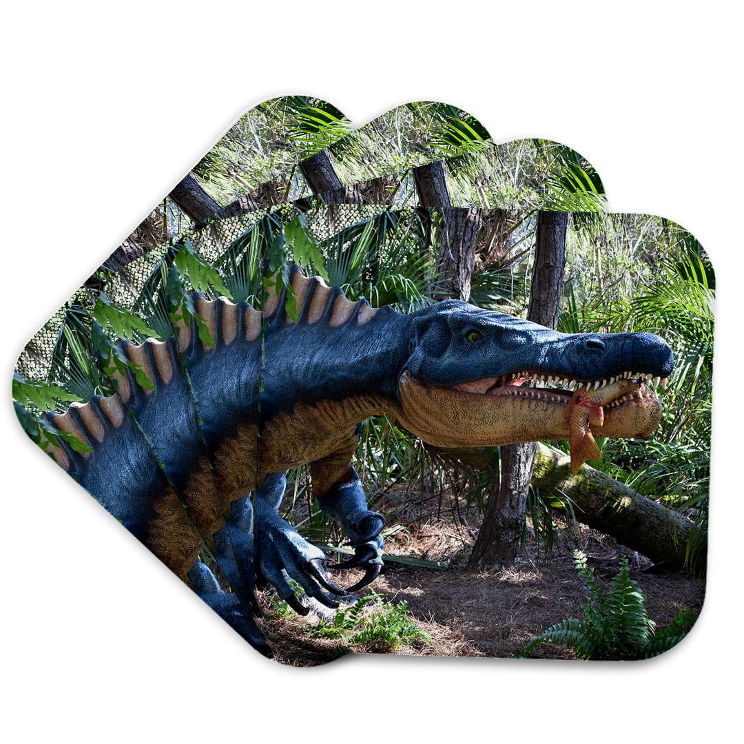 3drose, Fish Eating Dinosaur Mouth, Set of 4 Coasters - Cork - Walmart.com