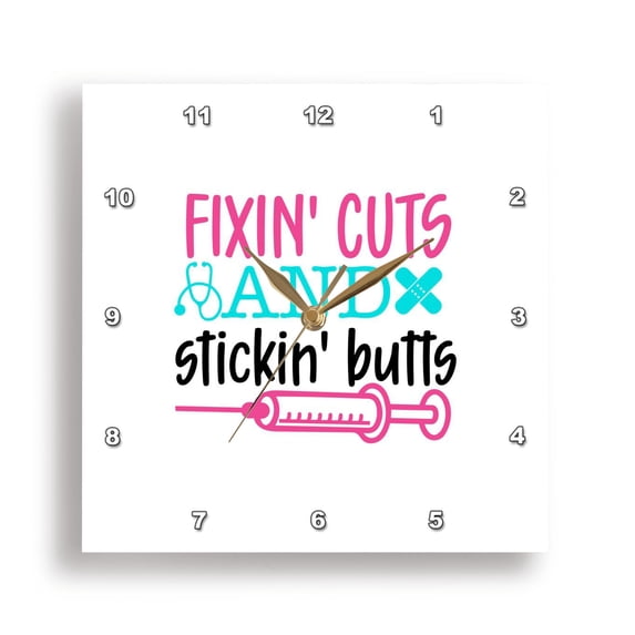 3drose, Fixing Cuts and Sticking Butts Funny Colorful Text Art. Nurse ...