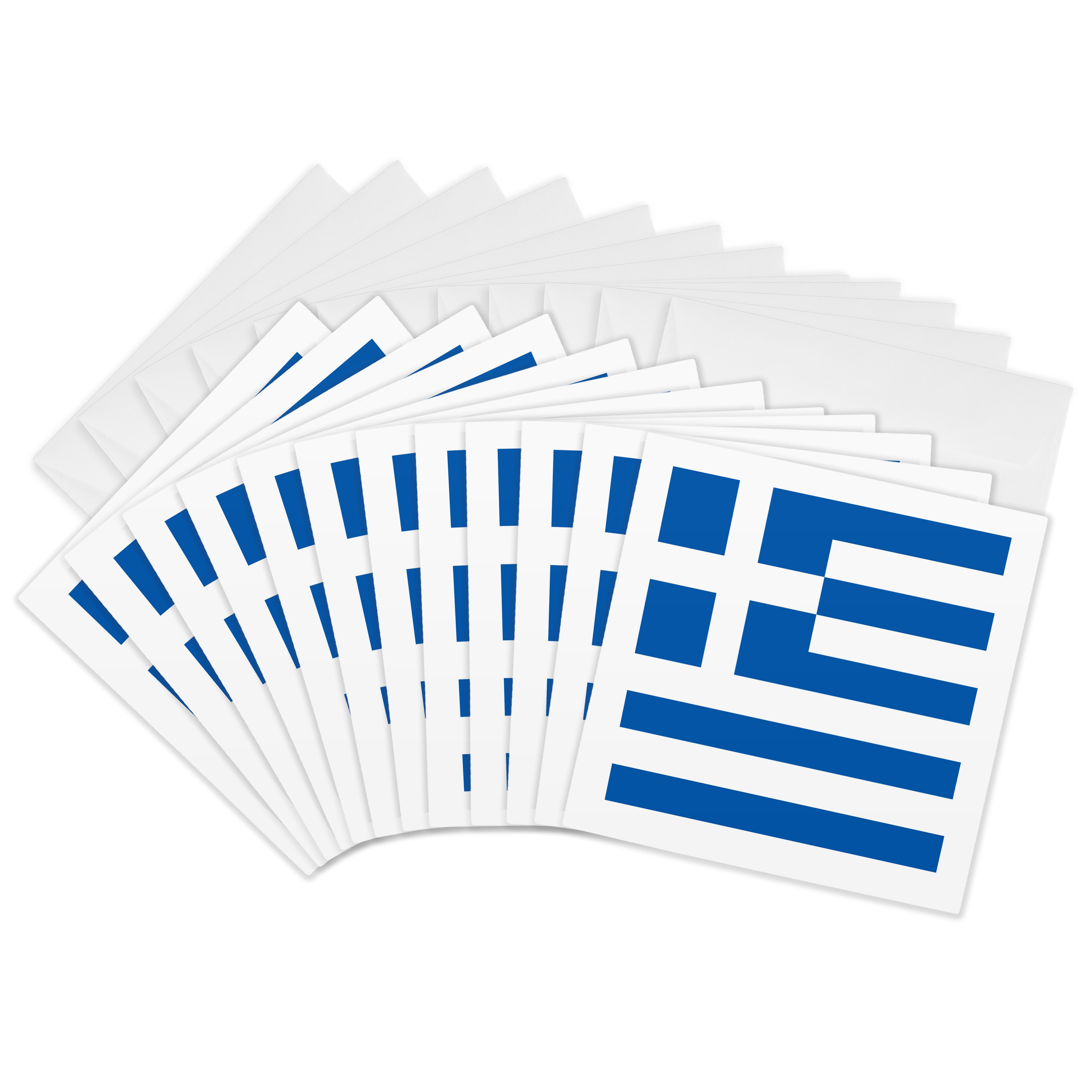 3drose, Flag of Greece - Greek Sky Blue White Stripes with Cross ...