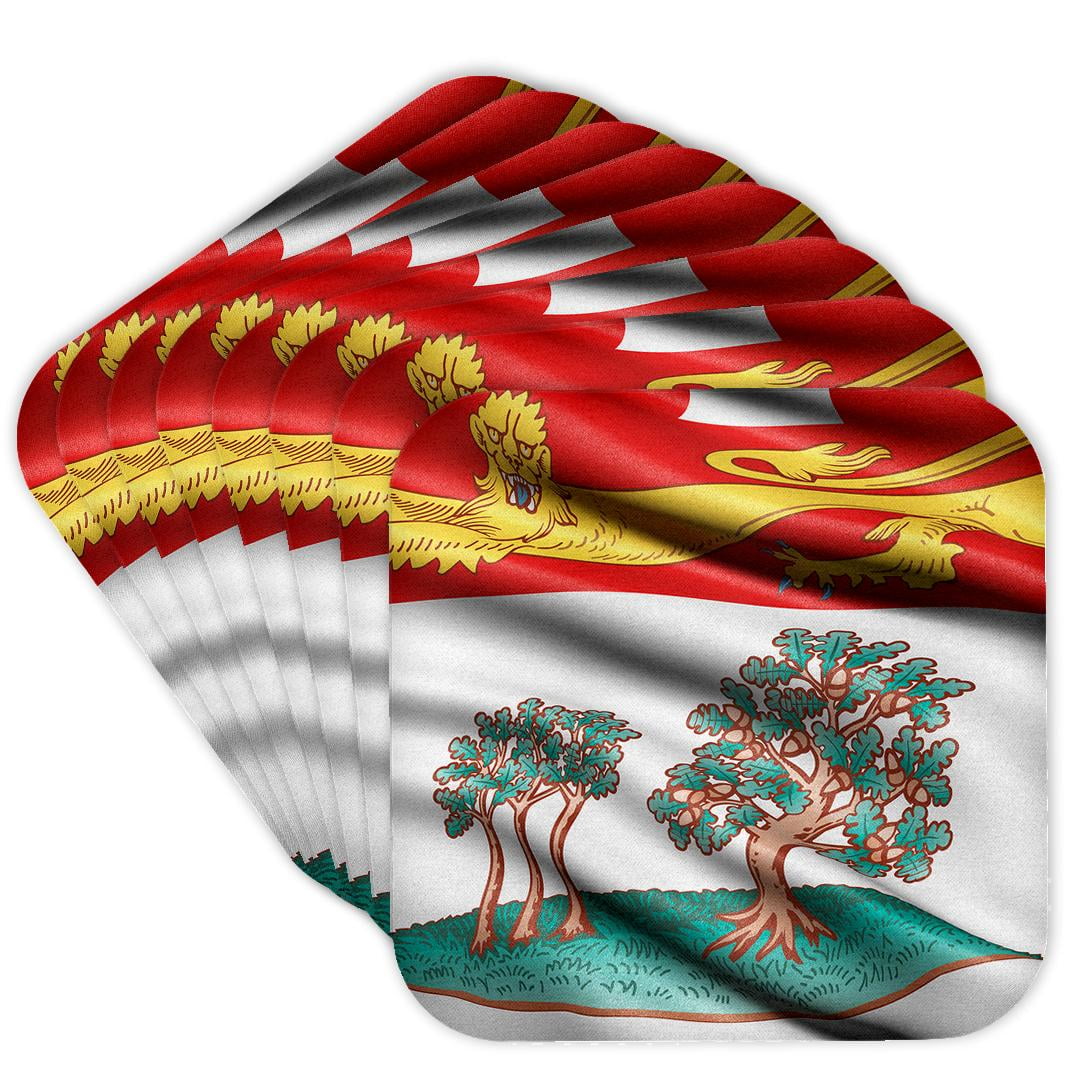 3drose, Flag of Prince Edward Island Waving in the Wind, Set of 8 ...