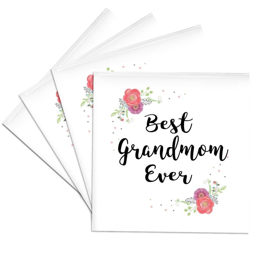 3drose, Floral Best Grandmom Ever Pretty Watercolor Pink Flowers ...
