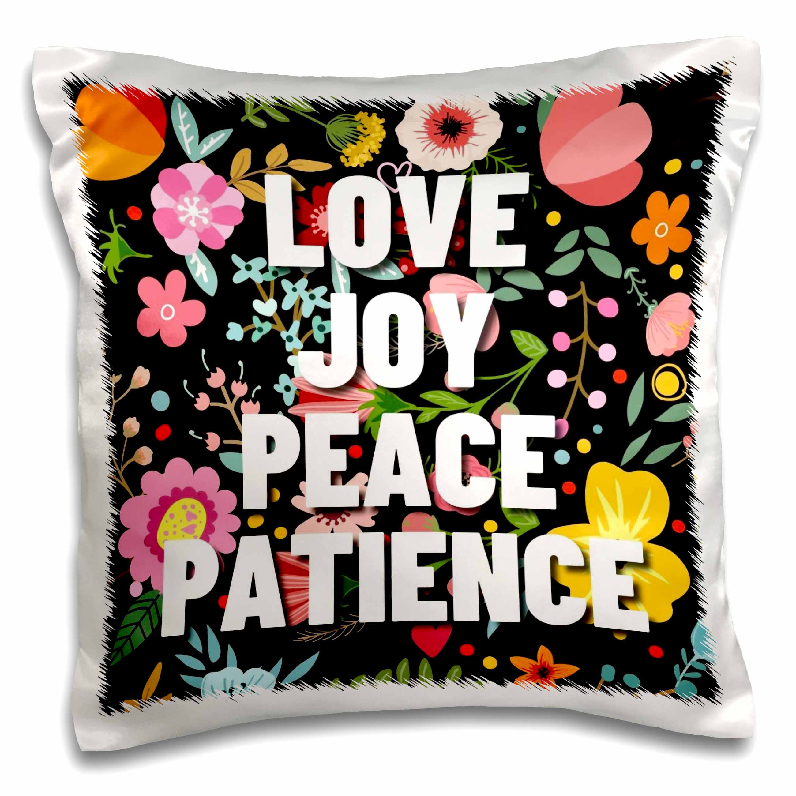 3drose, Floral Love Joy Peace Patience Motivational Quote Gift for ...