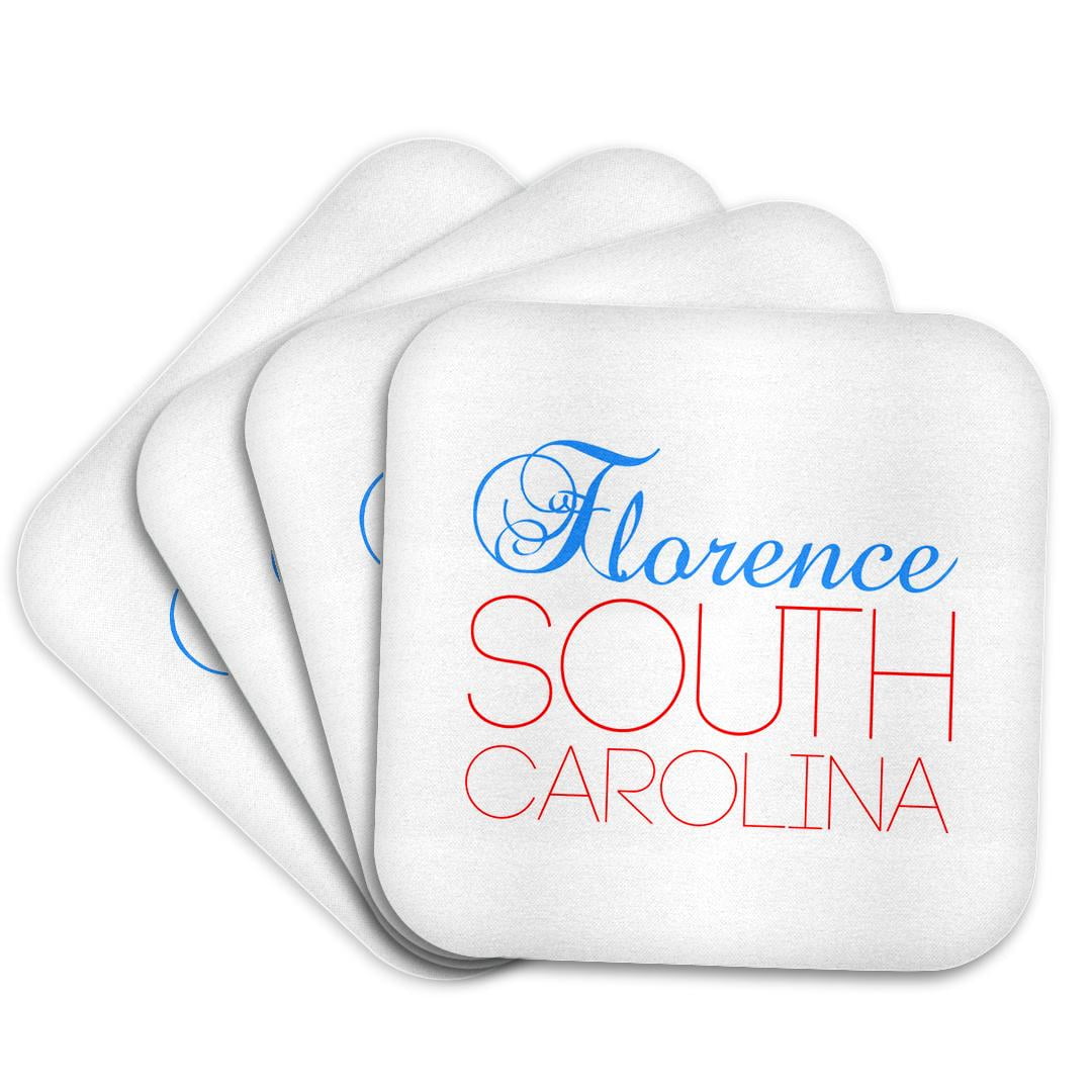 3drose, Florence South Carolina Blue, Red Text. Patriotic Home Town ...
