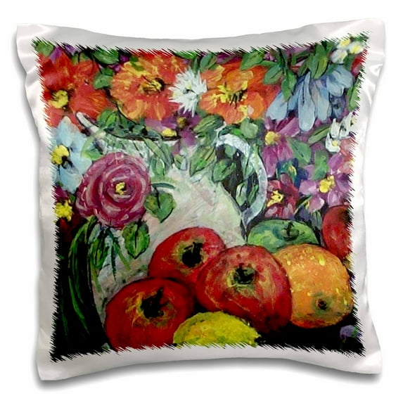 3drose, Flowers and Fruit, Multi - Colors, 16x16 inch Pillow Case ...