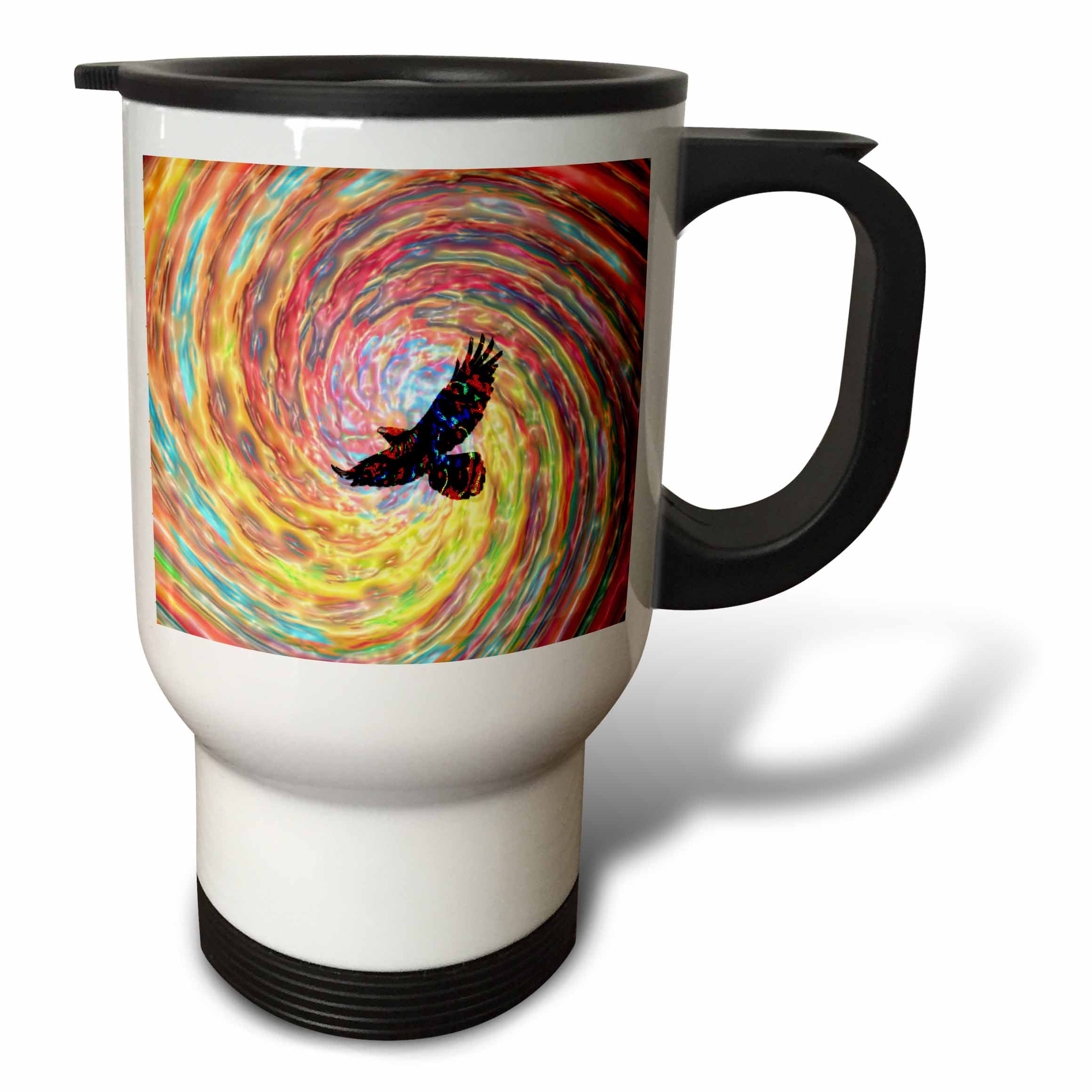 3drose, Fly Bird Digital Art by Angelandspot, 14oz Stainless Steel ...