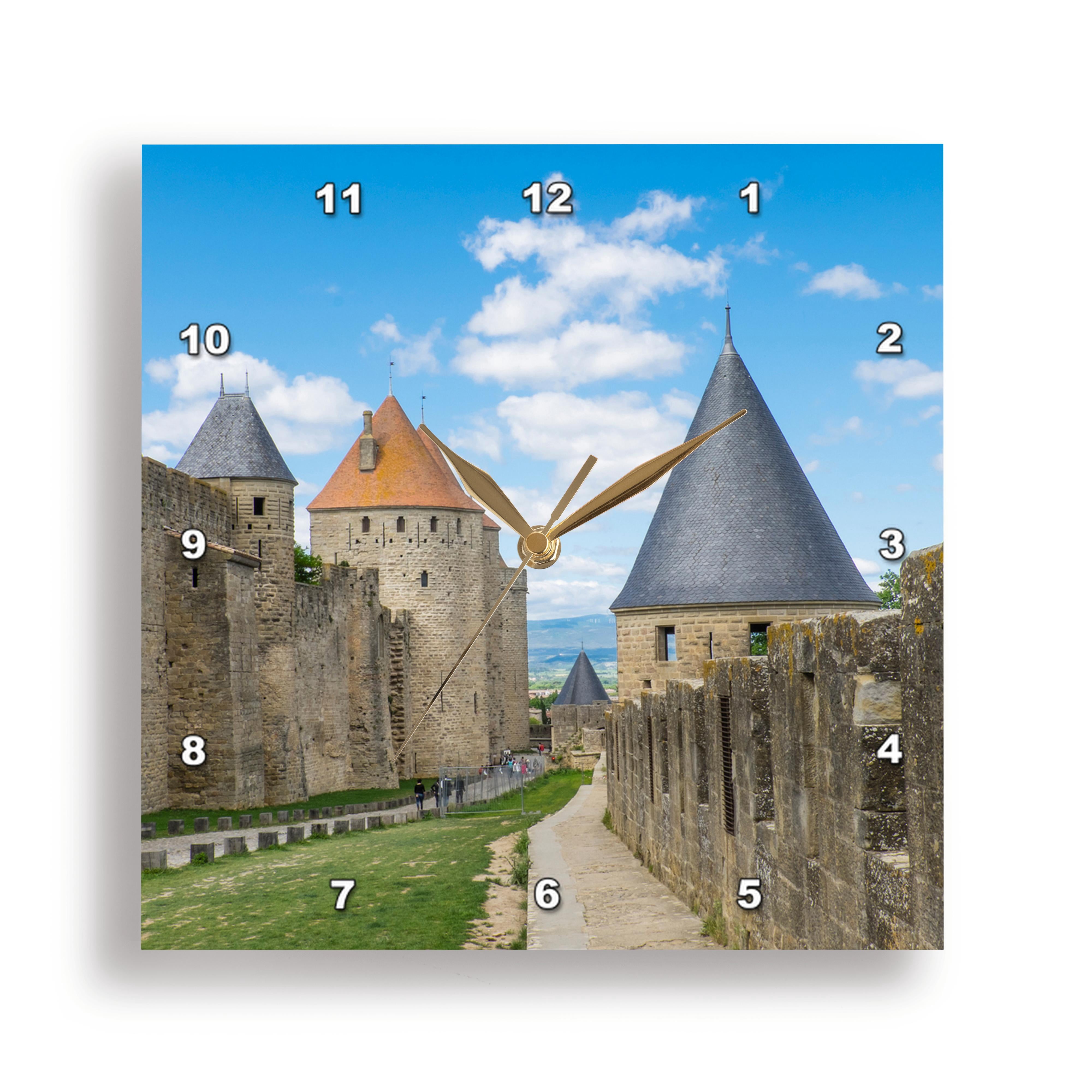 3drose, France, Chateau De Carcassonne, City Walls and Gates., 10x10 ...