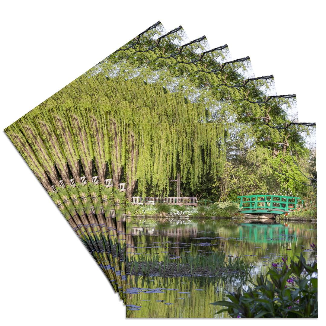 3drose, France, Giverny. View of Iconic Bridge and Lily Pond in Monets ...