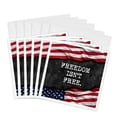 3drose, Freedom Is Not Free. Patriotic Quote., 6 Greeting Cards with ...