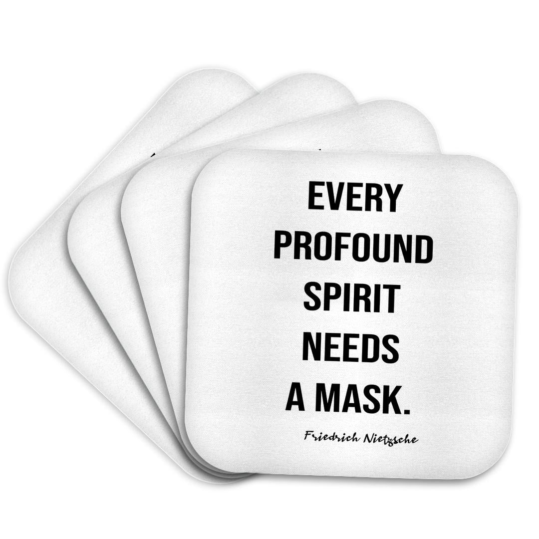 3drose, Friedrich Nietzsche Quote on a Mask. Wise, Positive Gift, Set ...