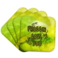 3drose, Froggin Love You Tree Frog Greeting with Green Background, Set ...
