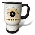 3drose, Fun Gold Musical Notes Records Art - Music, 14oz Stainless ...