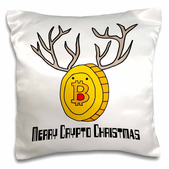 3drose, Funny Bitcoin Crypto Currency Coin Rudolph Reindeer Christmas ...