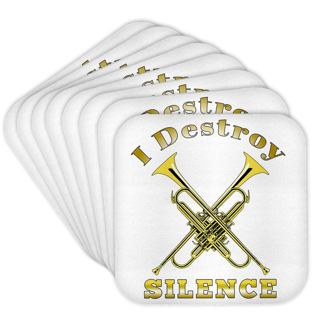 3drose, Funny Brass Trumpet Player Design, I Destroy Silence. Play It ...