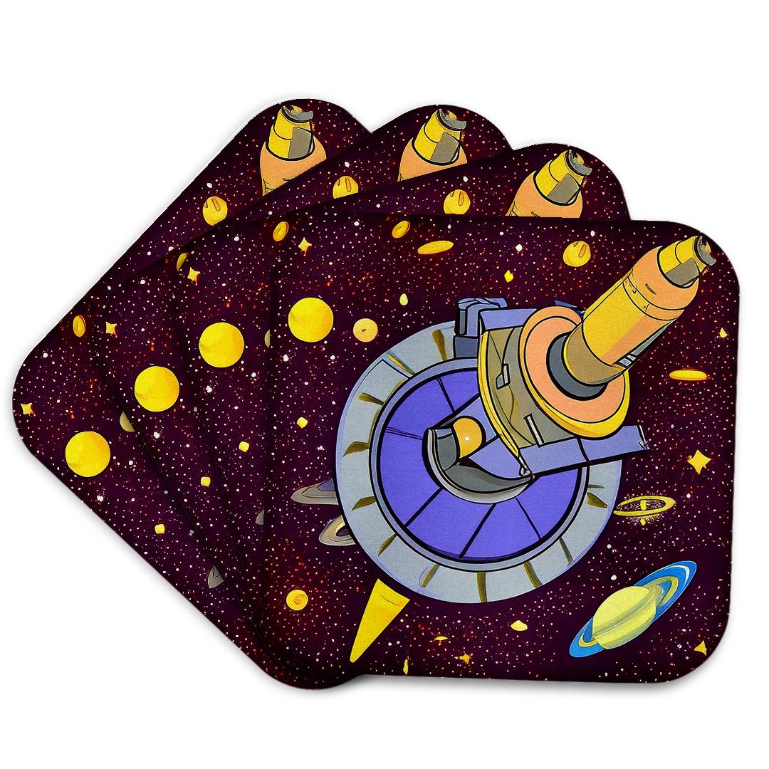 3drose, Funny Cartoon-like Art of a Fantastic Spaceship. Stars and ...