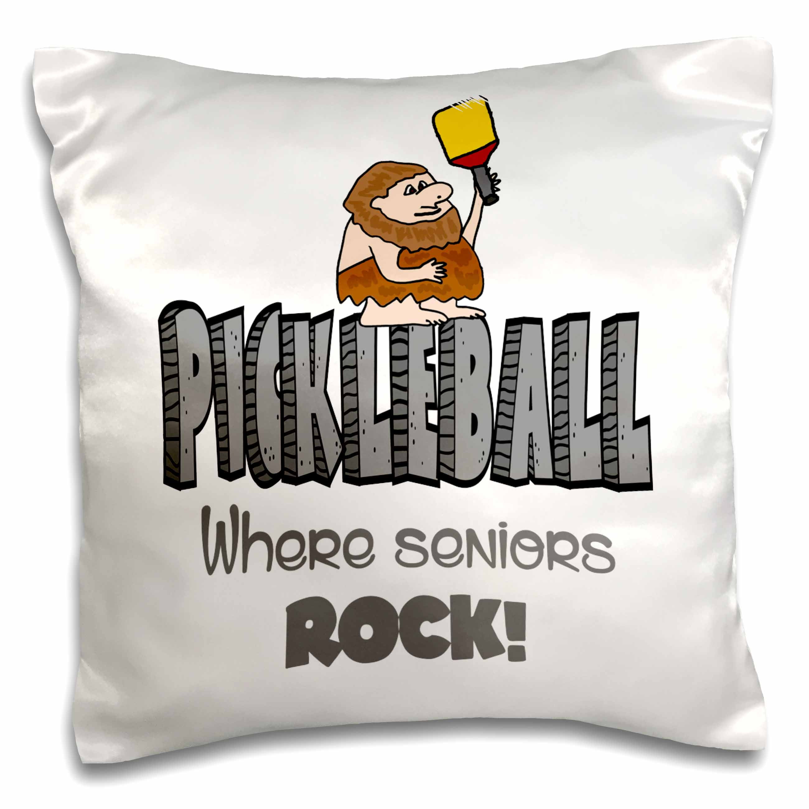 3drose, Funny Caveman with Paddle Playing Pickleball Seniors Rock ...