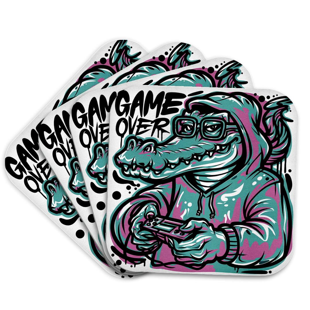 3drose, Funny Cool Alligator Gamer Playing Video Games Game over ...
