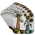 3drose, Funny Cool Giraffe with Sunflowers Jungle Animals Cubism ...