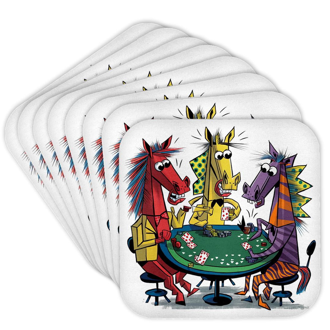3drose, Funny Cool Horses Playing Poker Card Game Gambling Abstract ...