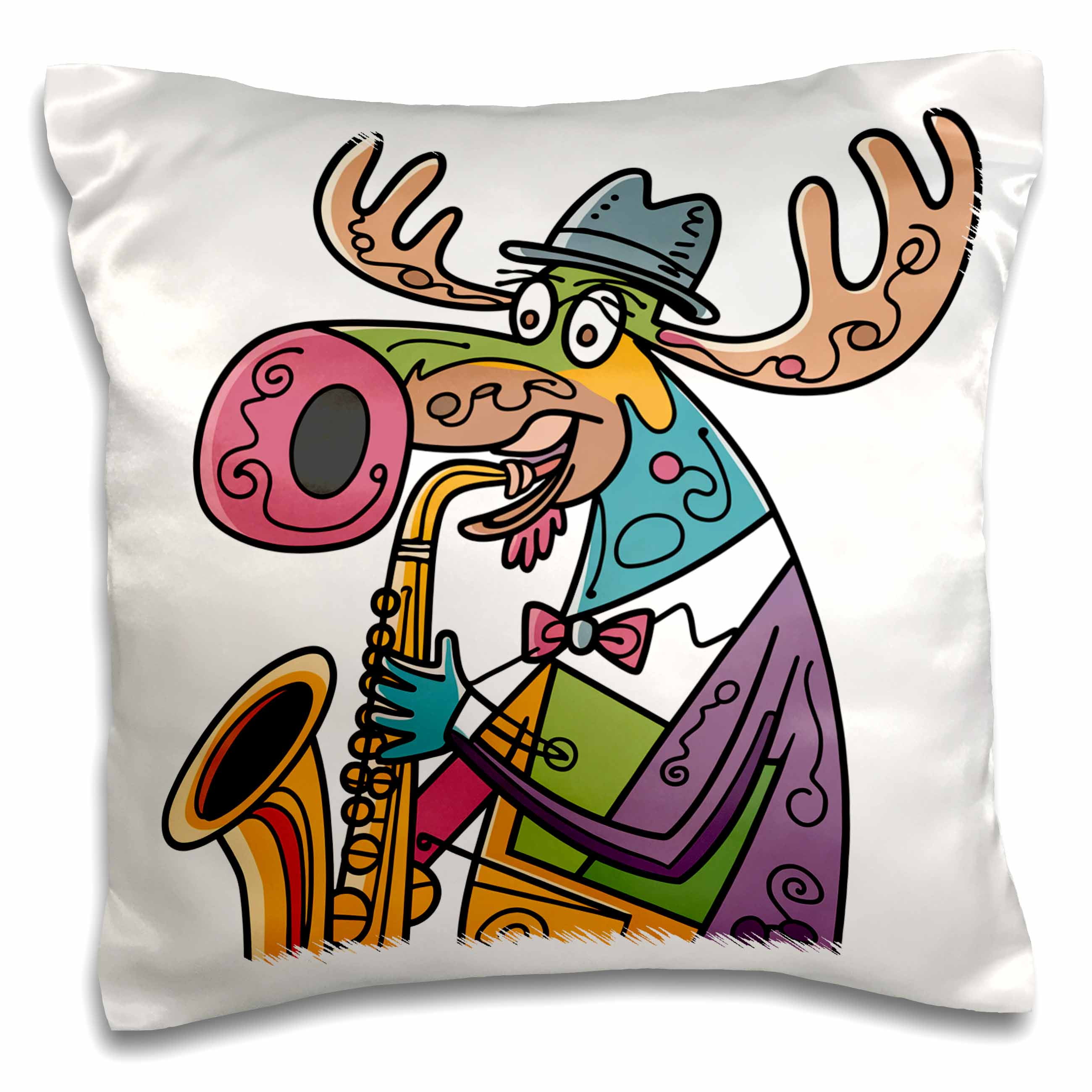 3drose, Funny Cool Moose Playing Saxophone Jazz Music Graffiti Abstract ...