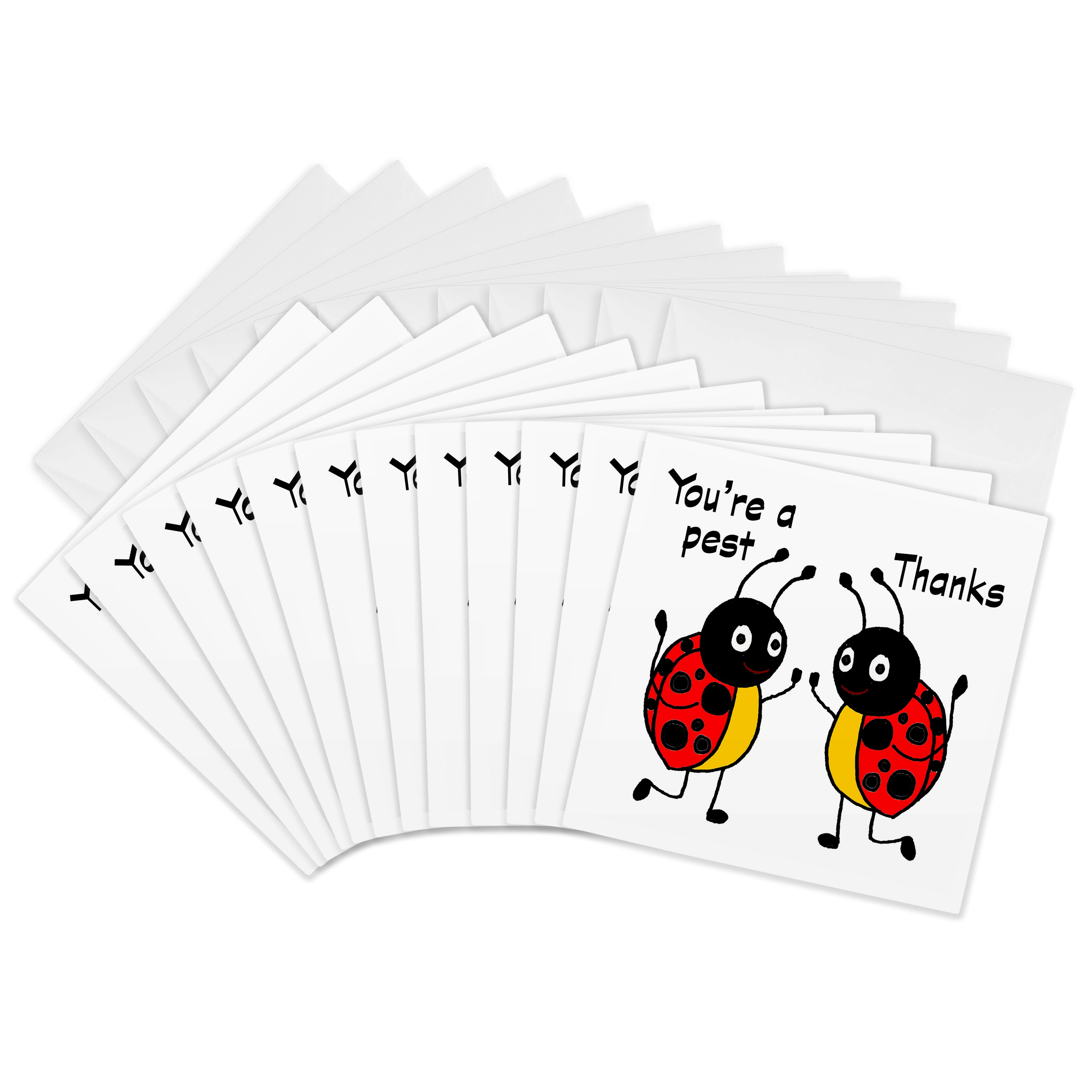 3drose, Funny Cute Ladybug Tells Other Bug Youre a Pest Insulting ...