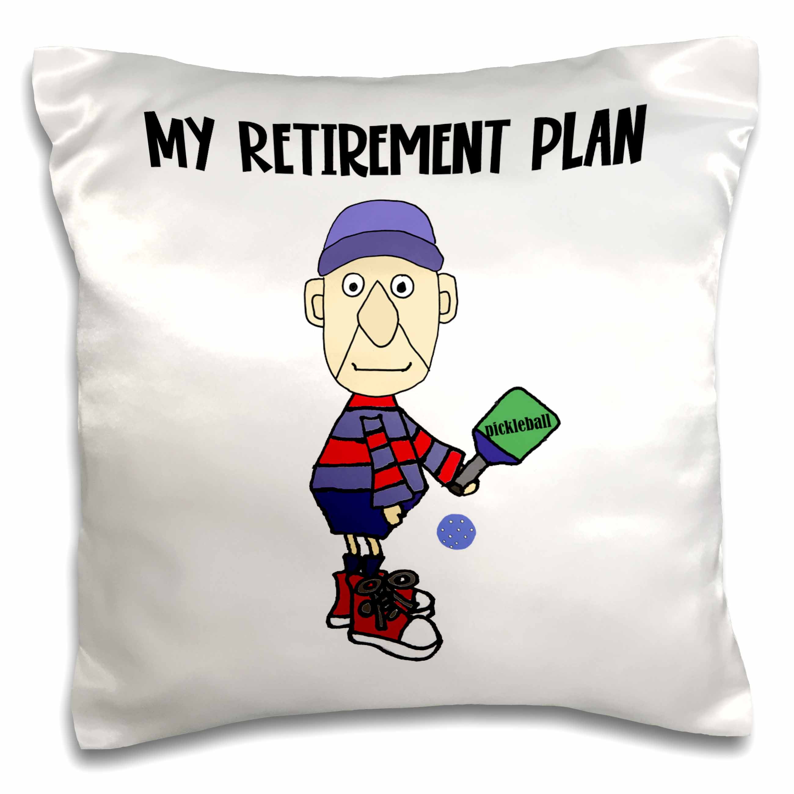 3drose, Funny Cute Old Man Playing Pickleball Retirement Plan Sports ...