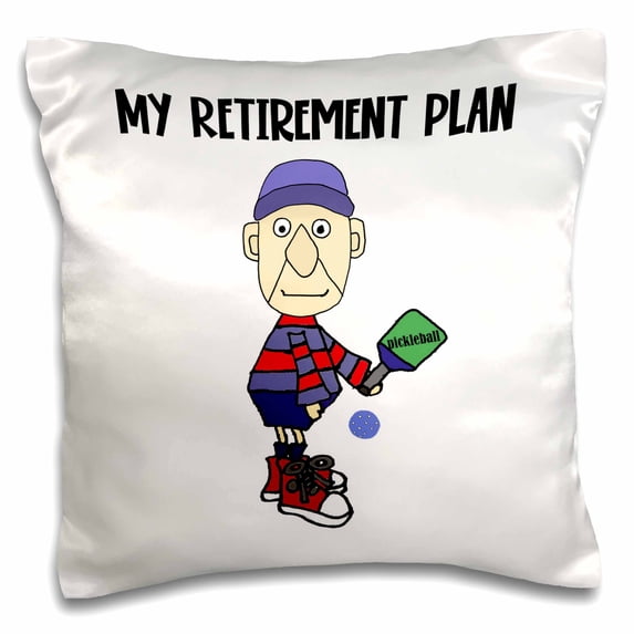 3drose, Funny Cute Old Man Playing Pickleball Retirement Plan Sports ...