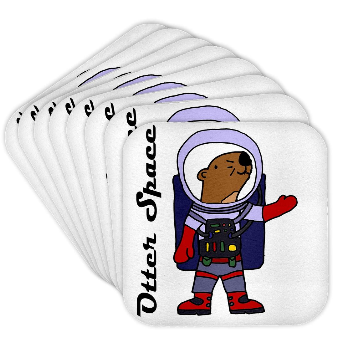 3drose, Funny Cute Sea Otter Astronaut in Space Suit Otter Space Pun ...