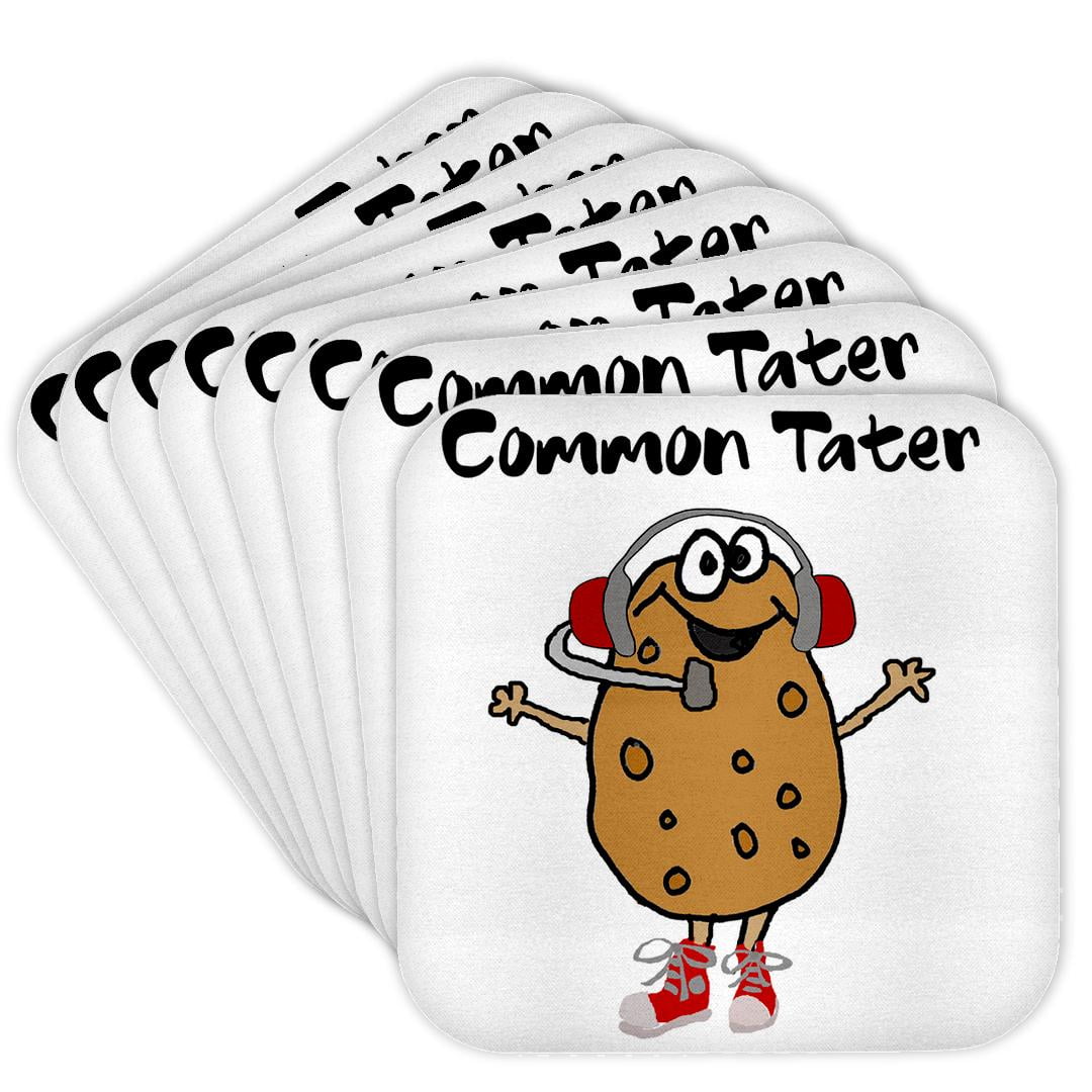 3drose, Funny Cute Sports Commentator Pun Common Tater Cartoon, Set of ...
