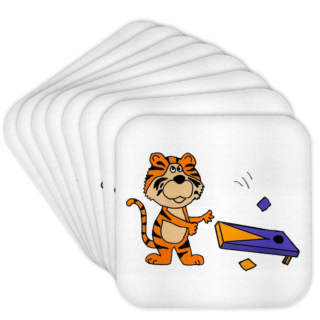 3drose, Funny Cute Tiger Playing Blue and Orange Cornhole Game Sports ...