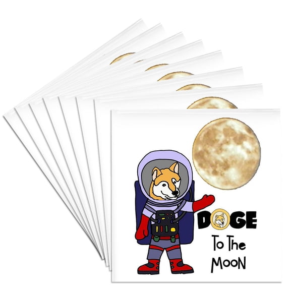 3drose, Funny Doge Coin Shiba Inu Dog Astronaut to the Moon ...