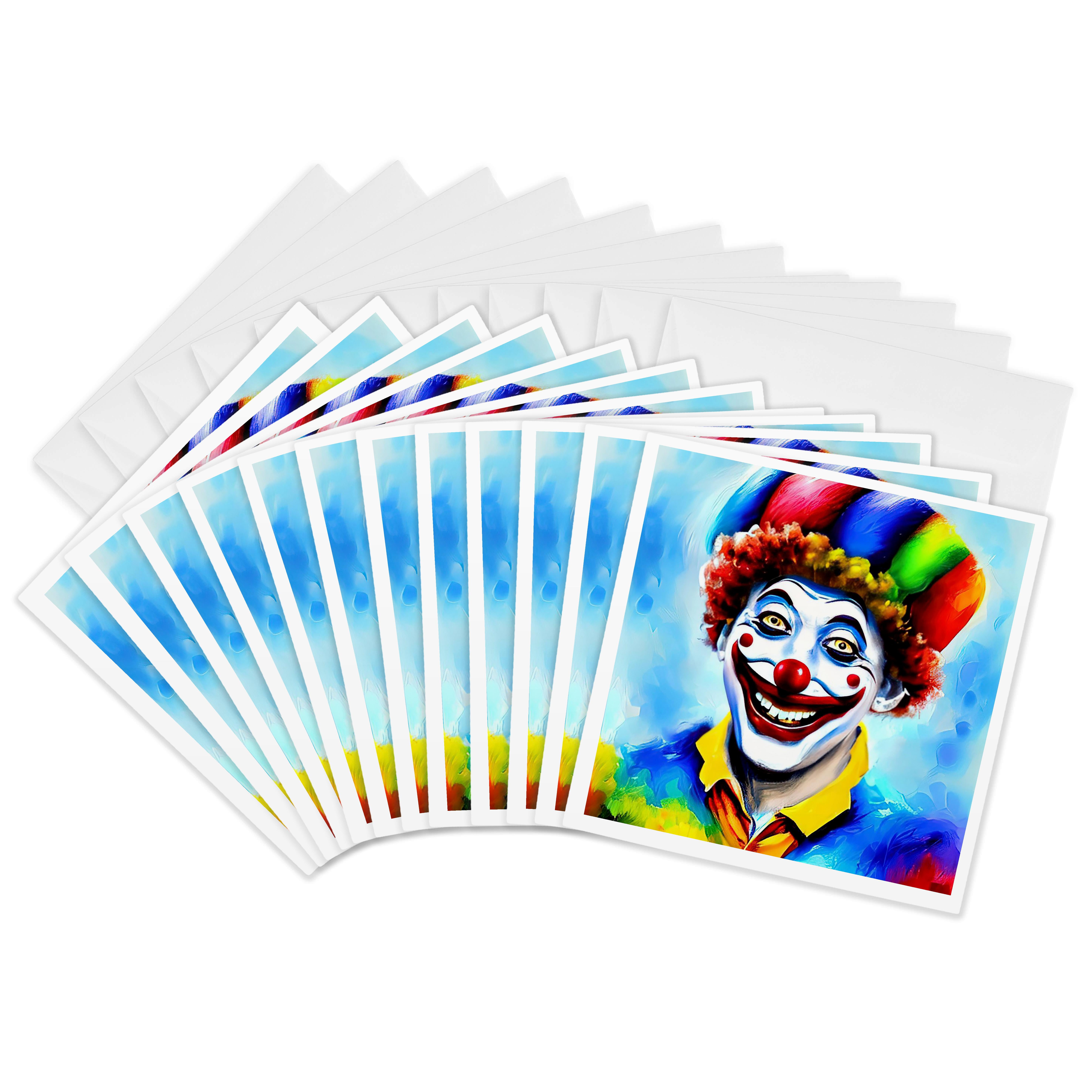 3drose, Funny Good-looking Clown in Colorful Hat. Awesome Digital Art ...