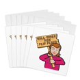 3drose, Funny Humorous Woman Girl with a Sign Will Work for Flip Flops ...