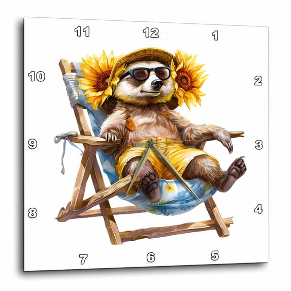 3drose, Funny Raccoon in Sunglasses, Shorts, Sits in a Beach Chair Cool ...