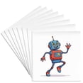 3drose, Funny Running Robot on White. Elegant Robotics Engineering Art ...