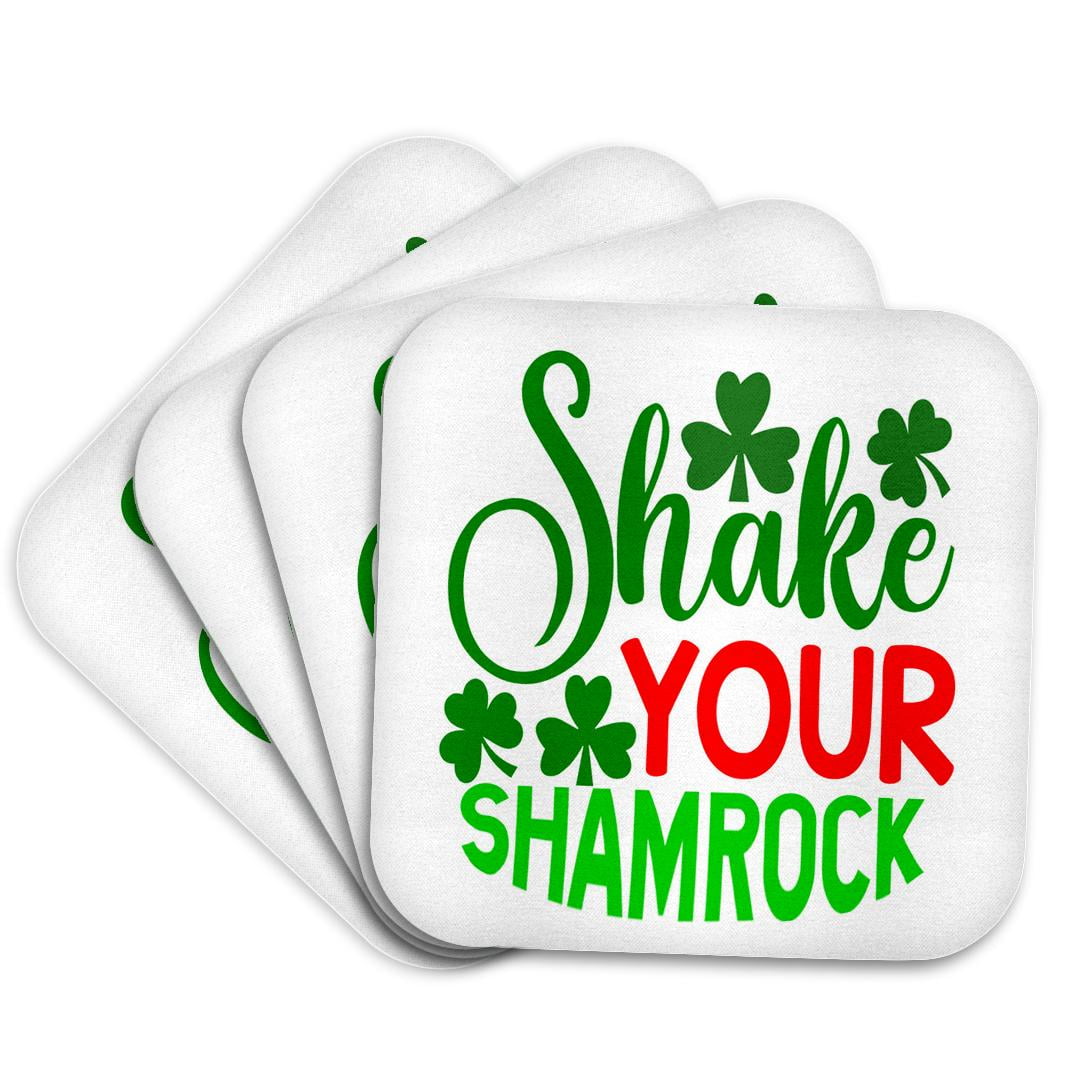 3drose, Funny Shake Your Shamrock St Patricks Day, 3dramm, Set of 4 ...