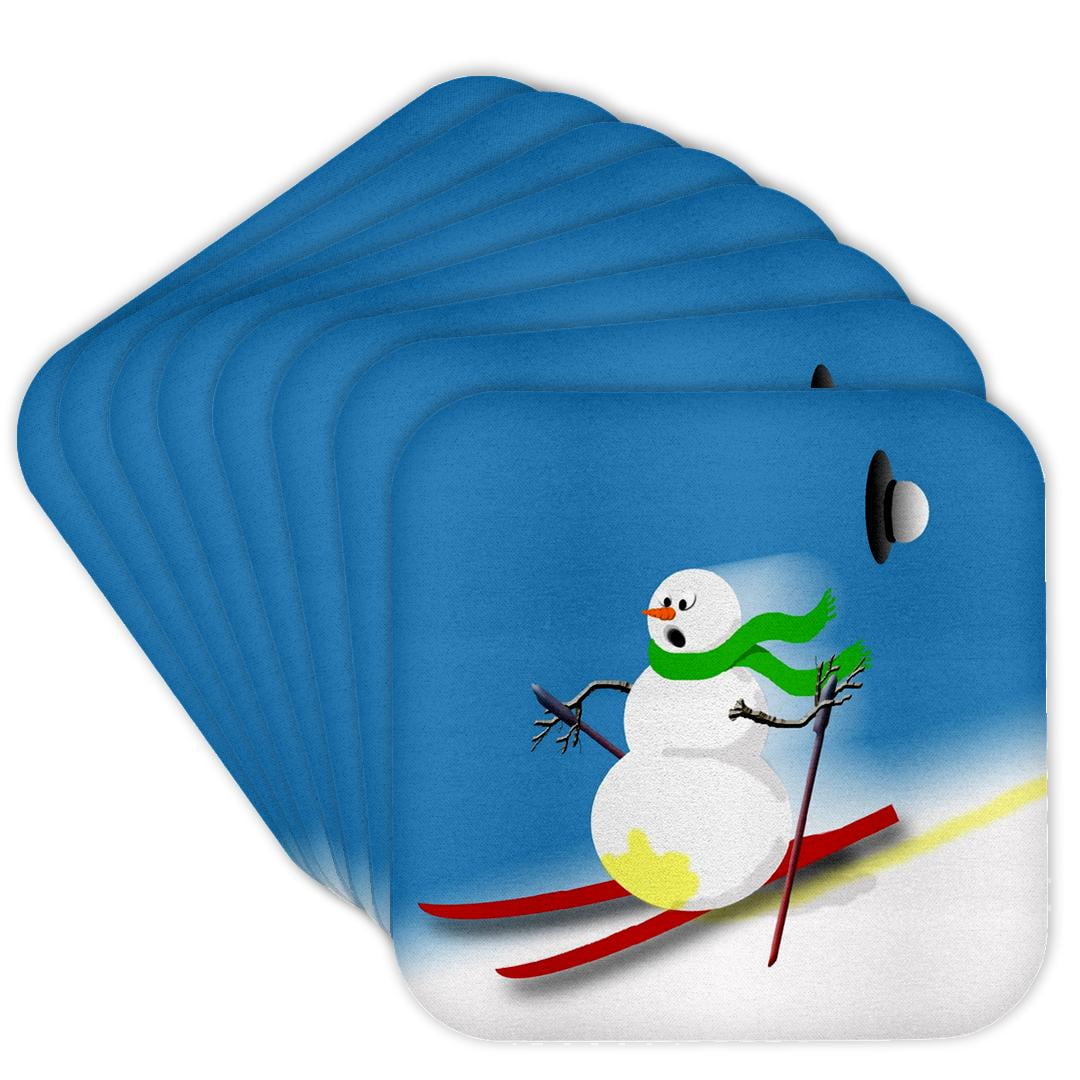 3drose, Funny Snowman Joke Silly Humor, Set of 8 Coasters - Cork ...