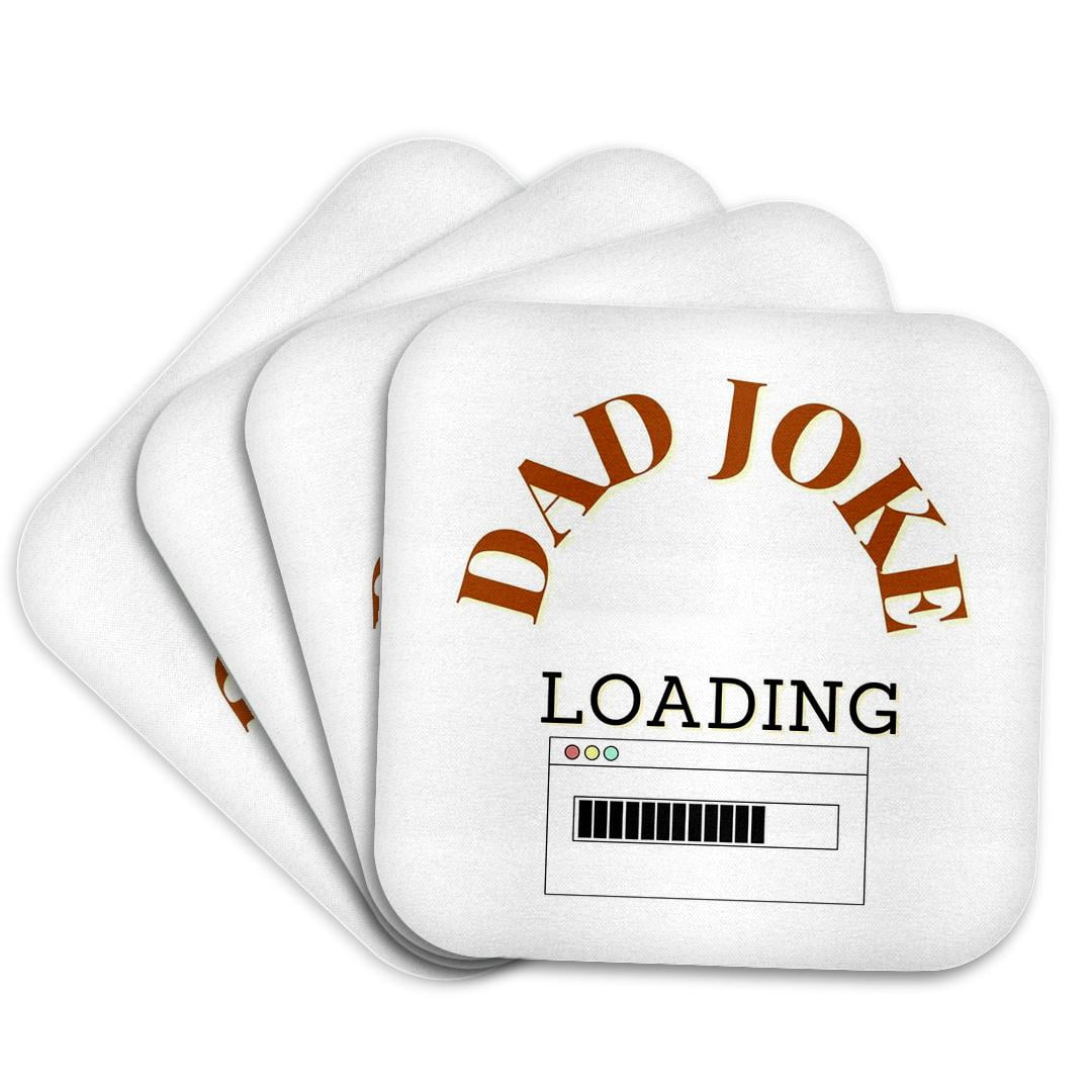 3drose, Funny Text of Dad Joke Loading, Set of 4 Coasters - Cork ...