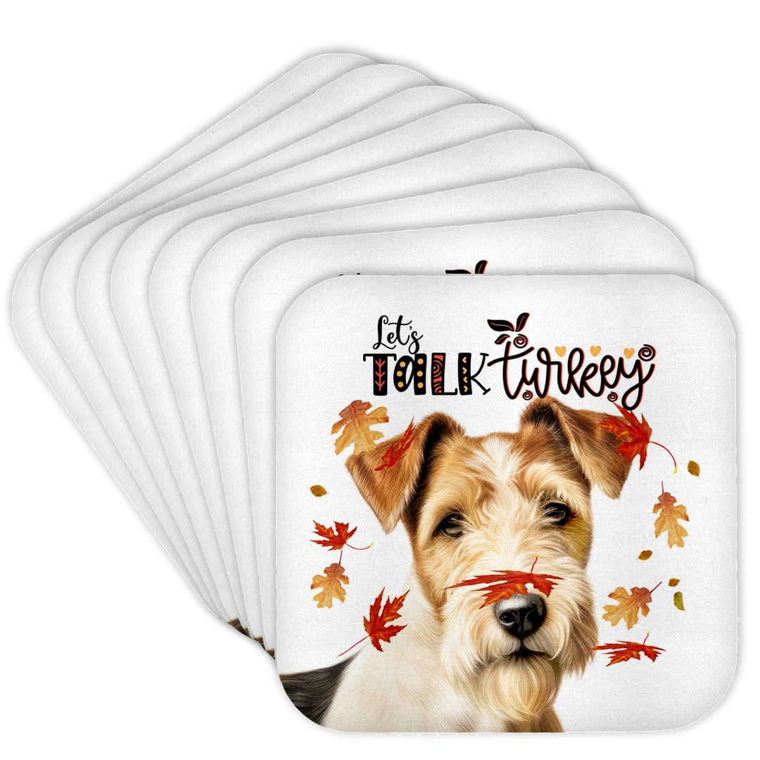 3drose, Funny Thanksgiving Turkey Humor Pairs with a Fox Terrier Dog ...