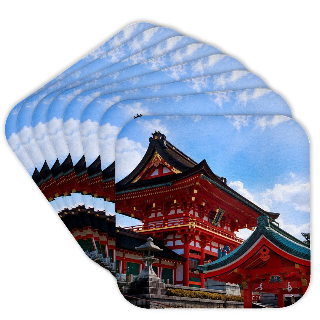 3drose, Fushimi Inari Shrine, Kyoto, Japan, Set of 8 Coasters - Soft ...