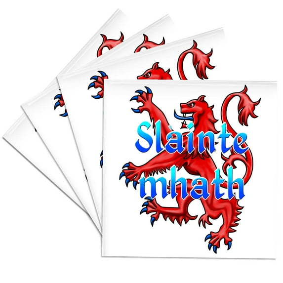 3drose, Gaelic Toast Meaning Good Health with Scottish Lion Rampant ...