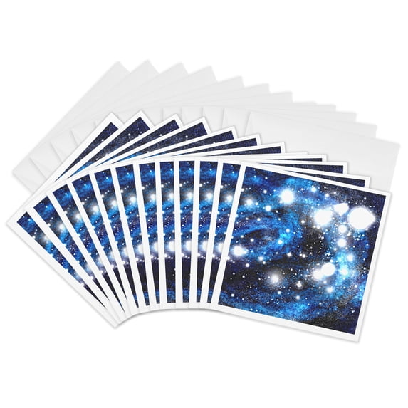 3drose, Galaxy and Nebula - Star Clusters, 12 Greeting Cards with ...